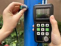 China TG-5100D Real time A Scan and B Scan Through Coating ultrasonic thickness gauge for sale