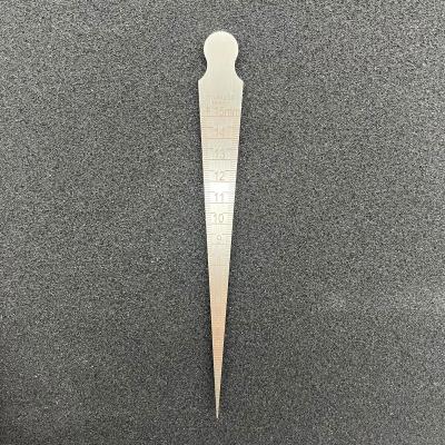 China Dual Scale Wedge Feeler Gauge Taper Gauge for Welding Root Gap Measurement for sale