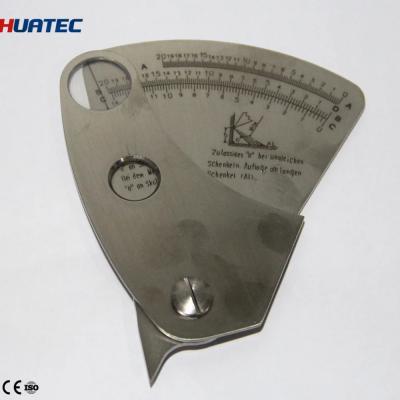 China Portable Multi-Function Fan Shape Welding Gauge for Fillet, Undercut and Gap Measurement for sale