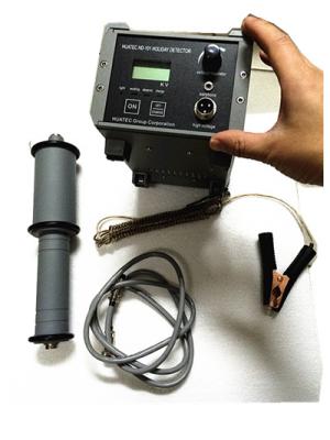 China HD-101 Portable Holiday Detector Spark Alarm NDT Pinhole Thin Coating Defect Detector for Metal Concrete Protective Layer Testing for sale