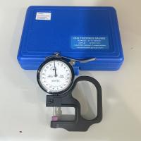 China QHG1030 Standard type Micro Dial Thickness Gauge 0-1mm 0.001mm Graduation 30mm Depth Ceramic Mandrel Anvil Thickness Tester for sale