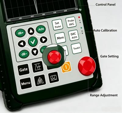 China TG‑UT10 Waveform Multimode Ultrasonic Flaw Detector & Thickness Gauge 0.001mm Resolution IP65 Waterproof NDT Tester for sale