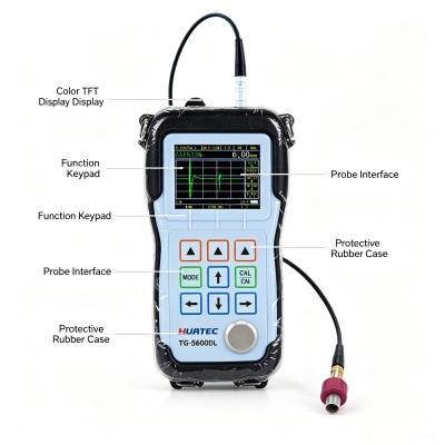 China TG-5600DL Single & Dual Element Ultrasonic Thickness Gauge Color Screen A-Scan B-Scan 0.001mm High Precision Metal Thickness Tester for sale