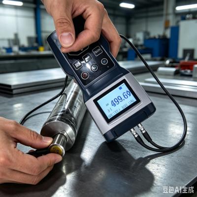China High Precision 0.001mm Resolution Ultrasonic Thickness Gauge with Thru-Paint Measurement for sale