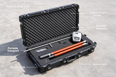 China HD-107 Geo-membrane Leakage Detector 1.0-50KV High Voltage Geomembrane Leak Tester 999 Max Leak Point Count Adjustable Sensitivity for sale