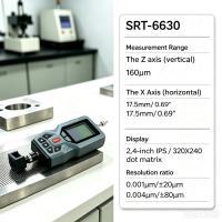China SRT-6630 Color Display High Precision Portable Surface Roughness Tester with Bluetooth Connection for sale