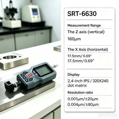 China SRT-6630 Color Display High Precision Portable Surface Roughness Tester with Bluetooth Connection for sale