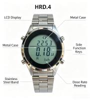 China HRD-4 High Precision Wrist Type Radiation Monitor 50KeV-1.3MeV Energy Range Adjustable Threshold Sound Light Alarm Dosage Meter for sale