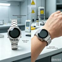 China HRD-4 Wristwatch-style Personal Dosimeter with IP67 Protection, 0.10 μSv/h-50mSv/h Range, and 0-95%RH Humidity Resistance for sale