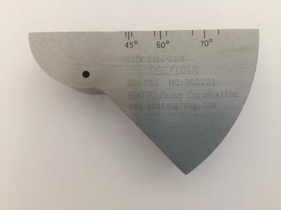 China AWS-DSC UT Calibration Block Shear Wave Distance Sensitivity Refracted Angle Beam Index Calibration Ultrasonic Testing Reference Block for sale