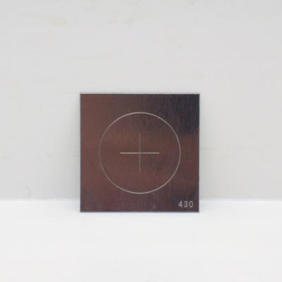 China CX-430 MPI Artificial Defect Test Piece with Circle & Cross Defects for sale