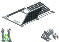 China Structure home system solar panel Ballasted Solar Mounting Systems solar mounting roof rail   home system for sale