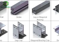 China Anti-Corrosion Solar PV AL6005-T5 Solar Silver Ground Carport Structures Solar Carport Mounting Brackets for sale