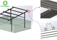 China Aluminum Solar Panel Mounting System Structure Module Roof Support   Home Solar Energy Screw Piles Fixture for sale
