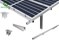 China Aluminum Solar Panel Mounting System Support Structure Ground Mount Screw    Solar Off Grid System  Rail Clamp for sale