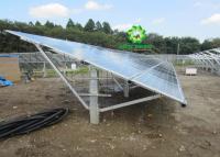 China Adjustable Solar Single Pole Structure 2020 Solar Panel Ground Pole Mounting Bracket for sale