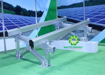 China Screw Footing Adjustable Angle Solar Panel Ground Mounting Systems / Solar PV Brackets for sale