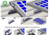 China Metal Roof Solar Mounting Anodized Aluminum Structure Solar Bracket PV Mounting Brackets / Flat Roof PV Mounting Systems for sale