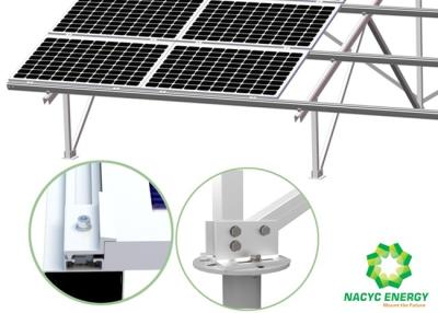 China Anodized Aluminum Ground Solar Racking Systems Framed PV Module Easy Installation for sale