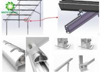 China Adjustable Ground Solar PV Mounting Systems Anodized Finishing Solar Ground Mount Brackets for sale