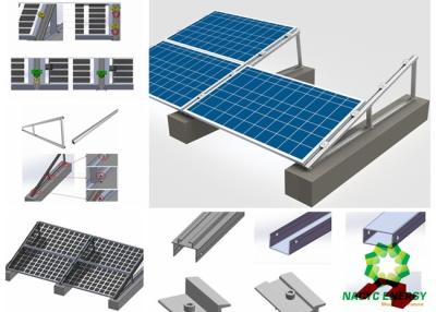 China TOP Aluminum Flat Roof Solar Mounting System  Bracket home power system   for solar energy         solar home system for sale