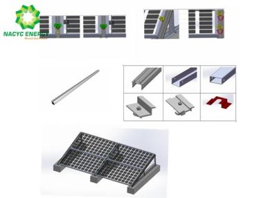 China Anodized Aluminum Versatile Flat Roof Solar Mounting System Fast And Easy Installation for sale