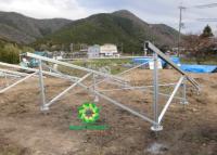China Anodized Aluminum Ground Mount Solar Racking Systems With CE Certificate for sale