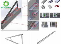China Solar Powered Charging Station Flat Roof Solar Mounting System Support system Energy Solar Panels  100kw Solar System for sale