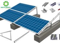 China Pre Assembled Adjustable Flat Roof Solar Mounting System On Off Grid for sale