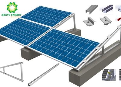 China Pre Assembled Adjustable Flat Roof Solar Mounting System On Off Grid for sale