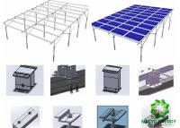 China Lightweight Aluminum Ground Solar Mounting Brackets Patented Easy Installation for sale
