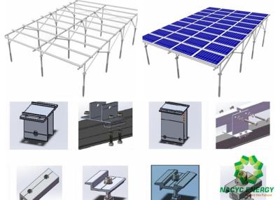 China Lightweight Aluminum Ground Solar Mounting Brackets Patented Easy Installation for sale