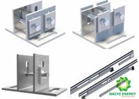 China Lightweight Aluminum Ground Solar Mounting Brackets Patented Easy Installation for sale