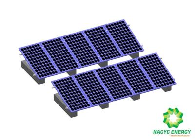 China Triangular Shaped Flat Rooftop Solar Mounting Brackets Anodized Aluminum Solution for sale