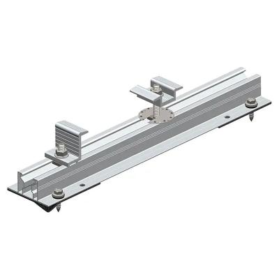 China 41mm Silver Aluminum Solar Rail 3000mm Solar Pv Mounting Rails for sale