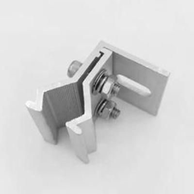 China Aluminum Alloy Mid Clamp Solar Metal Roof Clamps For Solar Panels for sale