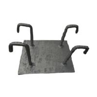 China Rectangular Embedment Plate Anodized Embedded Steel Plate Fixing And Connecting for sale
