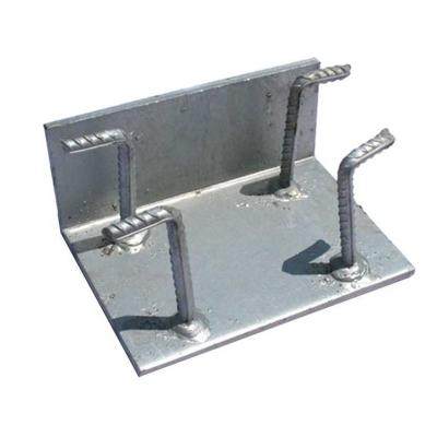 China Silver Anodized Embedded Parts Embed Plate With Headed Studs for sale