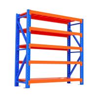 China 200 Pound Industrial Storage Shelves Blue Heavy Duty Warehouse Shelving for sale