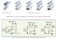 China Adjustable Rooftop Solar Mounting Fixtures Flexibility Solar Panel Racking Systems for sale