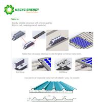China Commercial Flat Roof Solar Mounting System For Corrugated Trapezoidal Metal Sheets for sale
