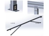 China Aluminum Solar Panel Pole Mount Bracket For Solar Power Agricultural Greenhouses for sale
