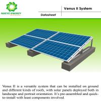 China Ballasted Roof Solar Panel Structure Solar Panel Roof Mounting Brackets Light Weight for sale