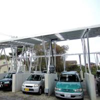 China Easy Installed Silver Solar Carport System Ground Mounting Systems Load Power for sale