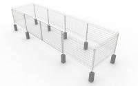 China Safety Solar Farm Wire Mesh With Door , Steel Wire Fence 10 Years Warranty for sale