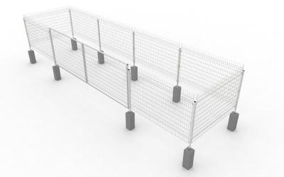 China Safety Solar Farm Wire Mesh With Door , Steel Wire Fence 10 Years Warranty for sale