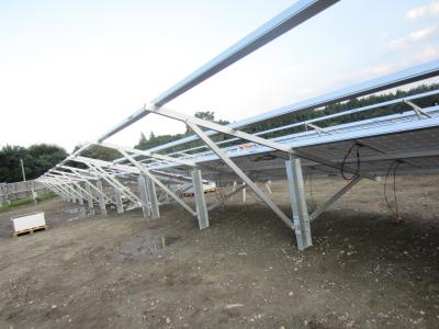 China Aluminum AL 6005- T5 Solar Ground Mount System Open Ground Solar Energy Frame for sale