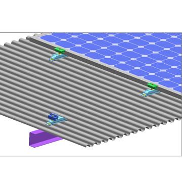 China Pitched Rooftop Solar System Kit Metal Roof Solar Mounting Systems Easy Installation for sale