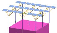 China Durable Aluminum Solar Panel Pole Mount Bracket System For Solar Power Agricultural Greenhouses for sale
