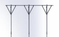 China Durable Aluminum Solar Panel Pole Mount Bracket System For Solar Power Agricultural Greenhouses for sale
